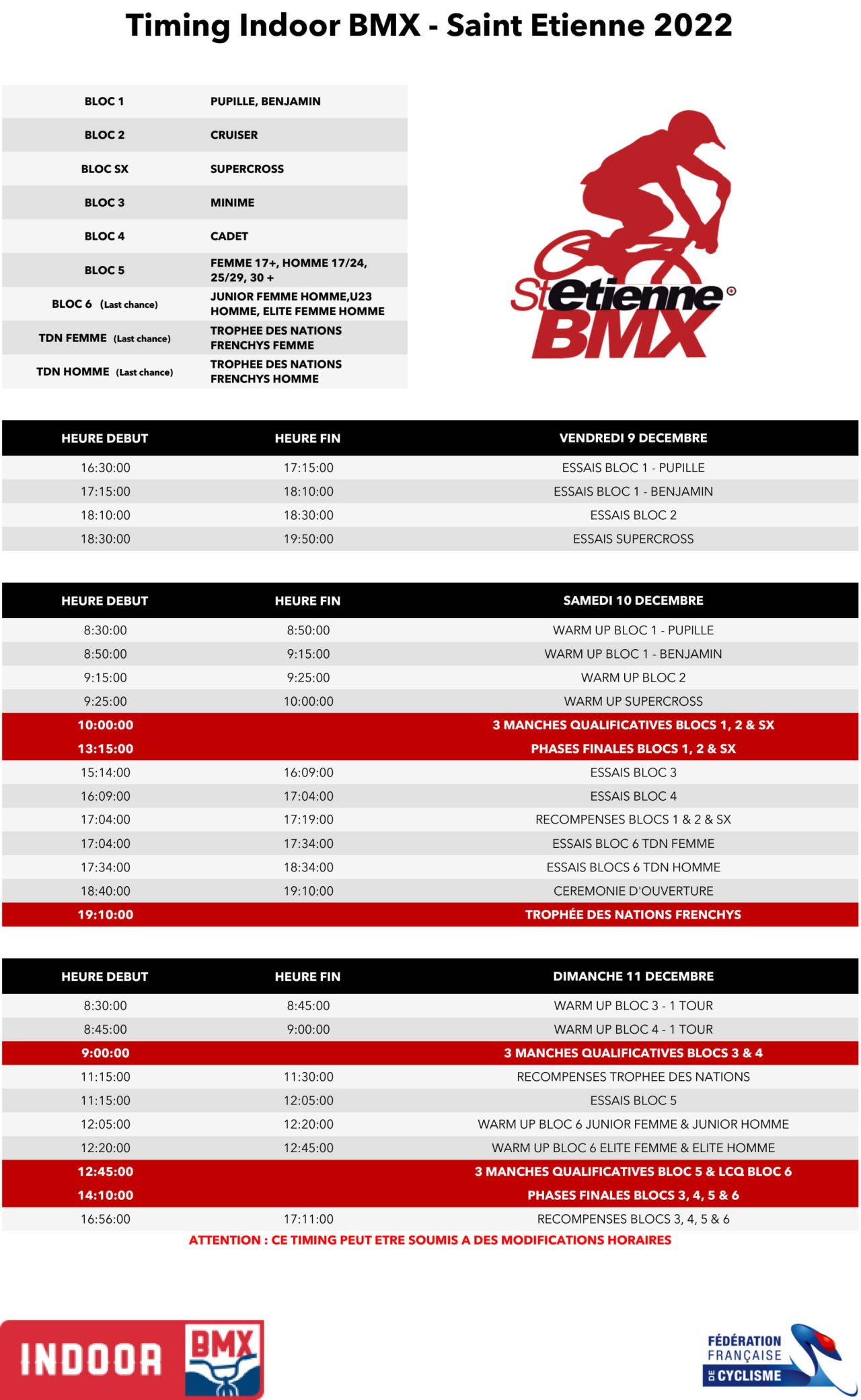 St Etienne Indoor 2022 | REPLAY - Fifteen
